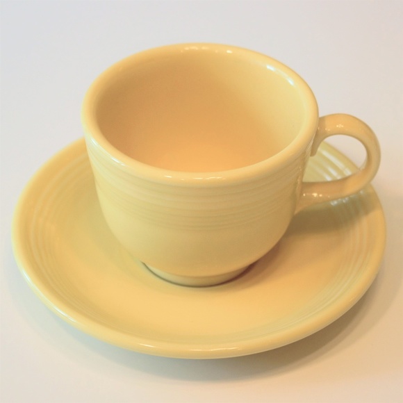 Fiestaware | Dining | Fiesta Teacup Saucer Set Pastel Yellow | Poshmark
